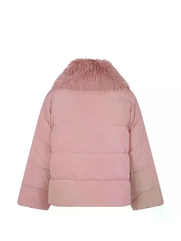 TWINSET Faux-fur Collar Padded Jacket