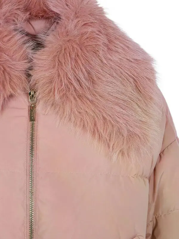 TWINSET Faux-fur Collar Padded Jacket