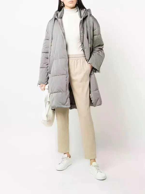 Lorena Antoniazzi Drawstring-waistband Tapered Trousers - Neutrals