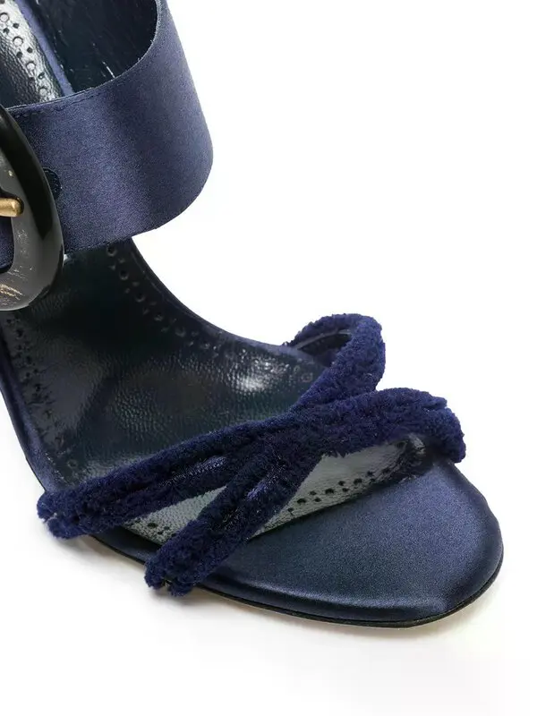 Manolo Blahnik Guey Open-toe 105mm Mules