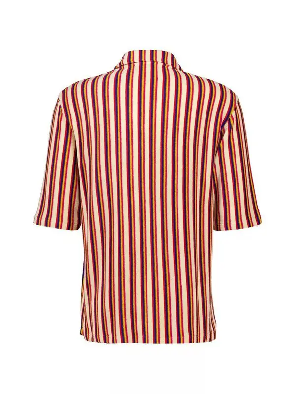 Valentino Garavani Striped V-neck Polo Shirt