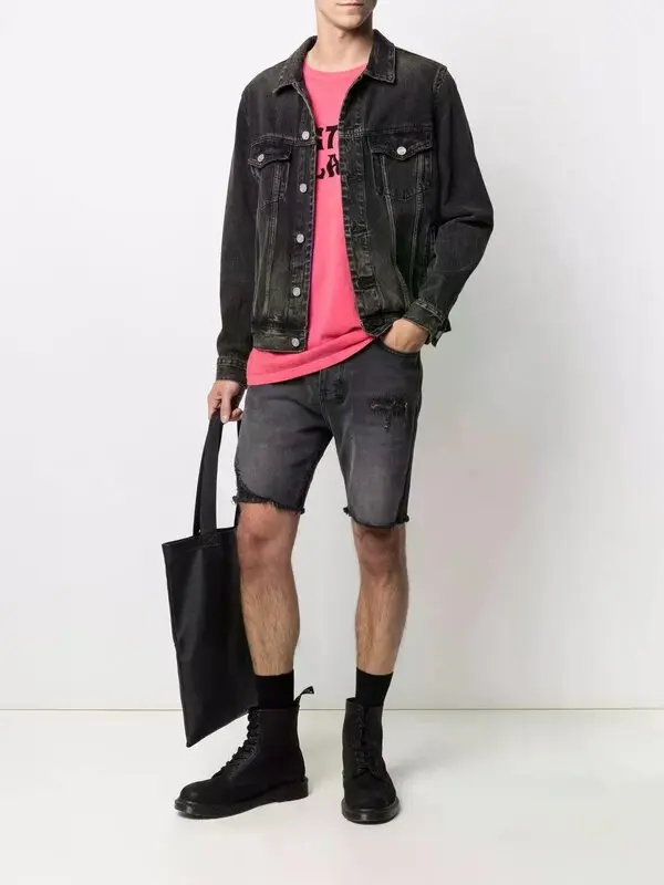Ksubi Mid-rise Denim Shorts - Black