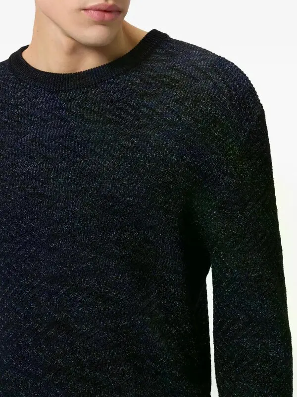Missoni Wool And Viscose Zigzag Crewneck Pullover
