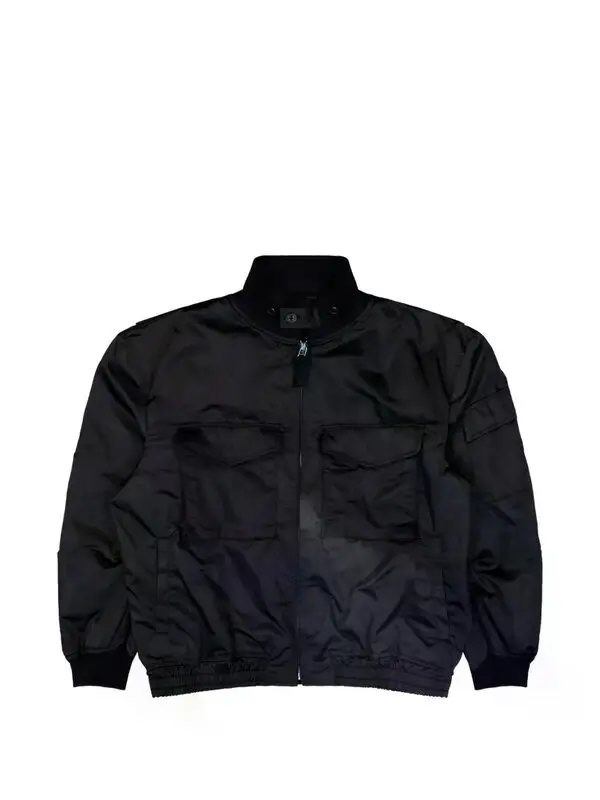 Comme Des Garçons Side-zip Stand-up Collar Jacket - Black