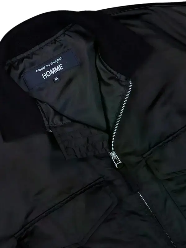 Comme Des Garçons Side-zip Stand-up Collar Jacket