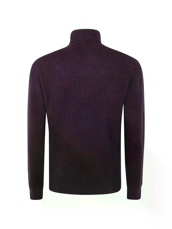 NUUR Roll-neck Wool Sweater - Red