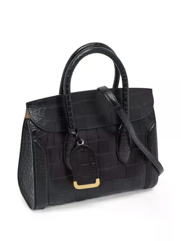 Alexander McQueen Heroine Croc-embossed Tote Bag
