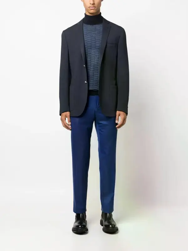Corneliani Textured-finish Single-breasted Blazer