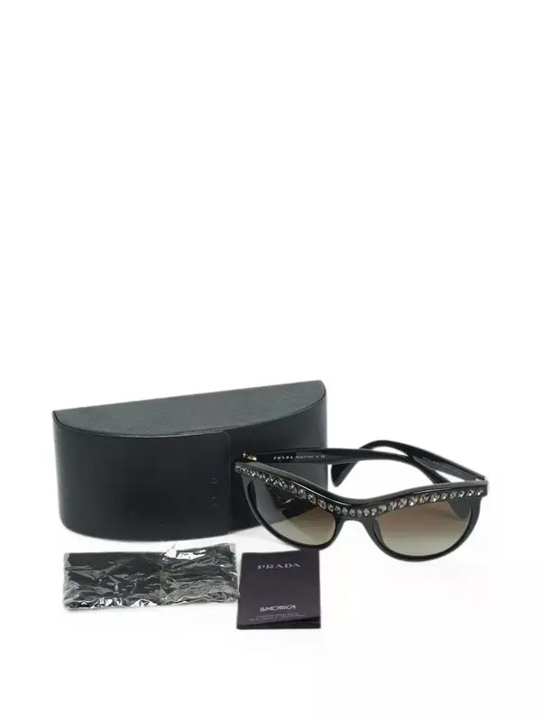 Prada Crystal-embellished Cat-eye-frame Sunglasses