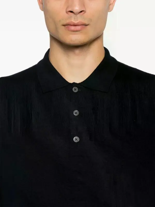 Corneliani Virgin Wool Polo Shirt