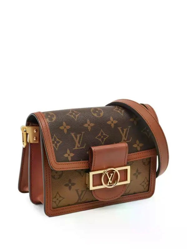 LOUIS VUITTON Mini Dauphine Monogram Reverse Shoulder Bag