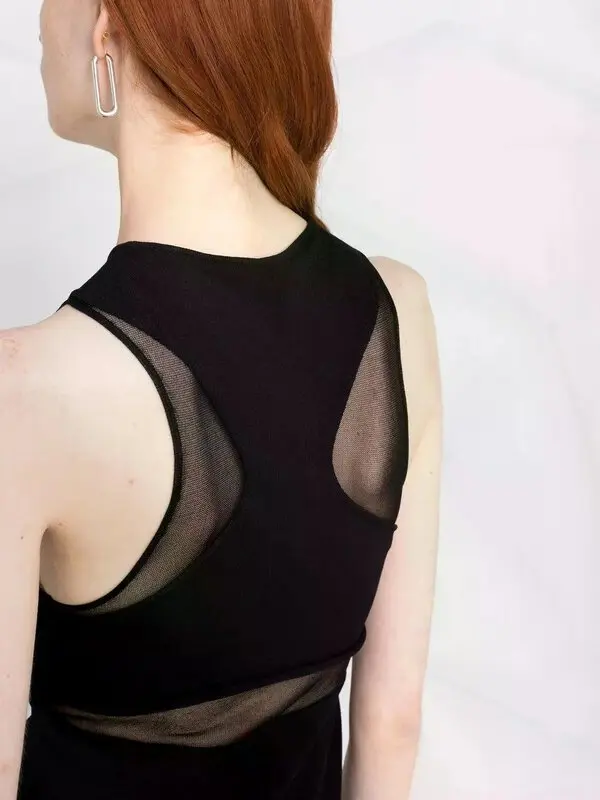 Stella McCartney Sheer-panel Bodycon Midi Dress
