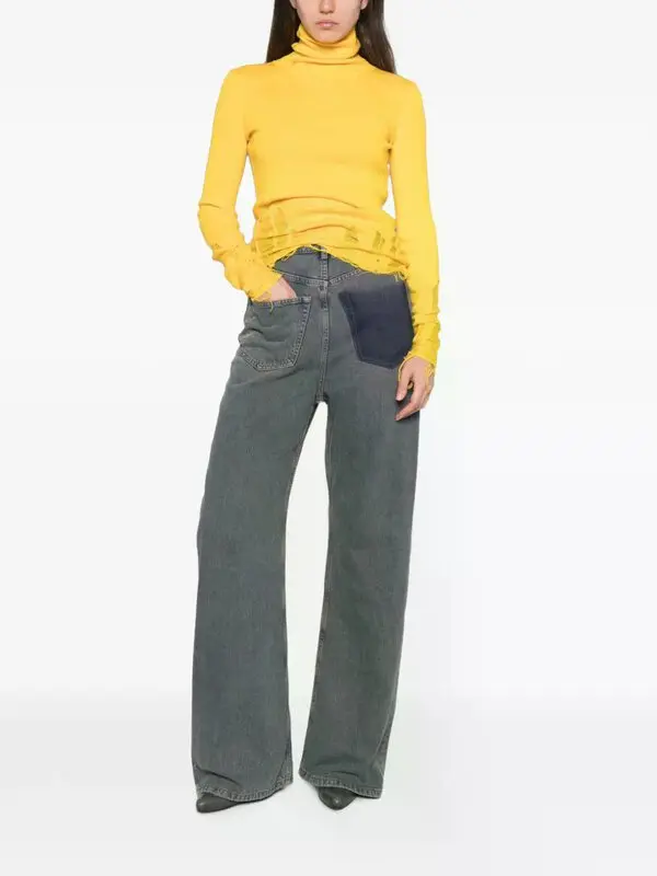 MAISON MARGIELA Faded-effect Patch-detail Jeans