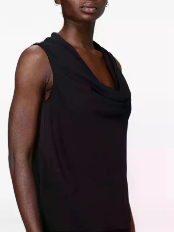 HANITA Cowl-neck Sleeveless Top