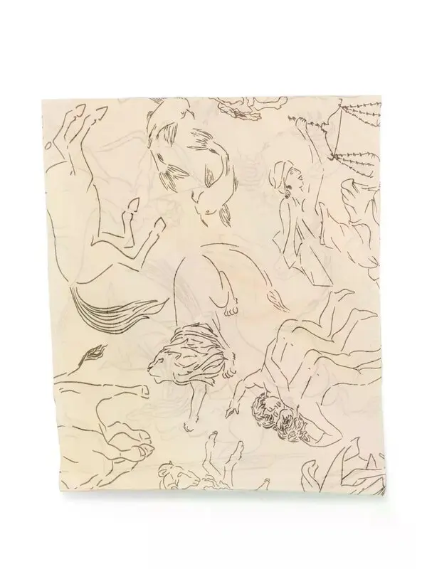 Liviana Conti Graphic-print Scarf - Neutrals