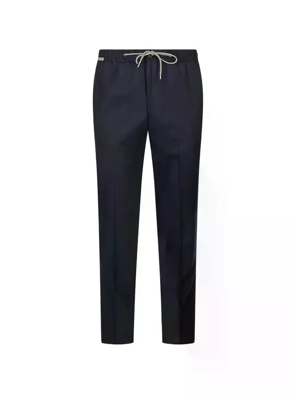 Corneliani Drawstring Trousers - Blue