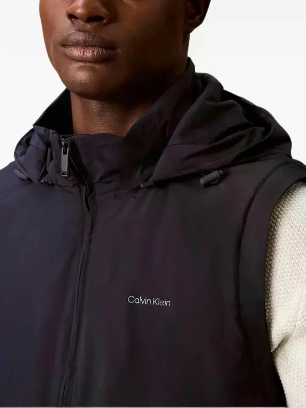 Calvin Klein Hooded Logo-print Gilet