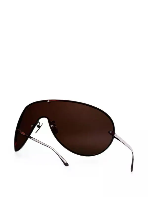 Gucci Rimless Mask-frame Sunglasses - Silver