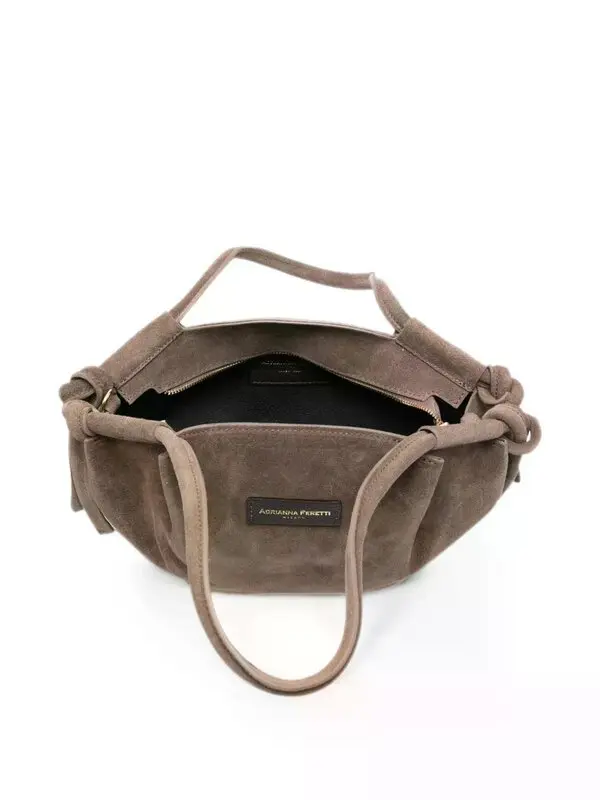ADRIANNA FERETTI Suede Knot Detail Tote Bag