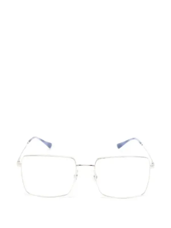 Ray-ban Brix Square-frame Glasses - Silver