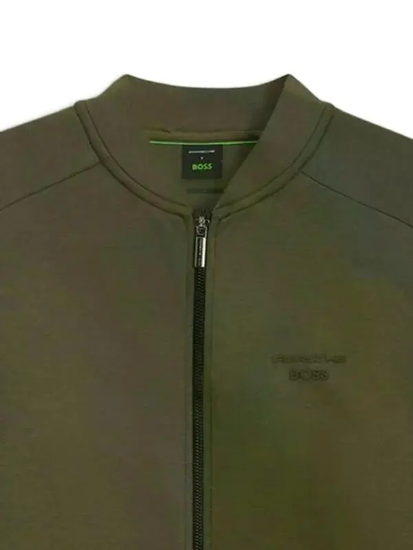 BOSS Logo-embroidered Zip-up Jacket