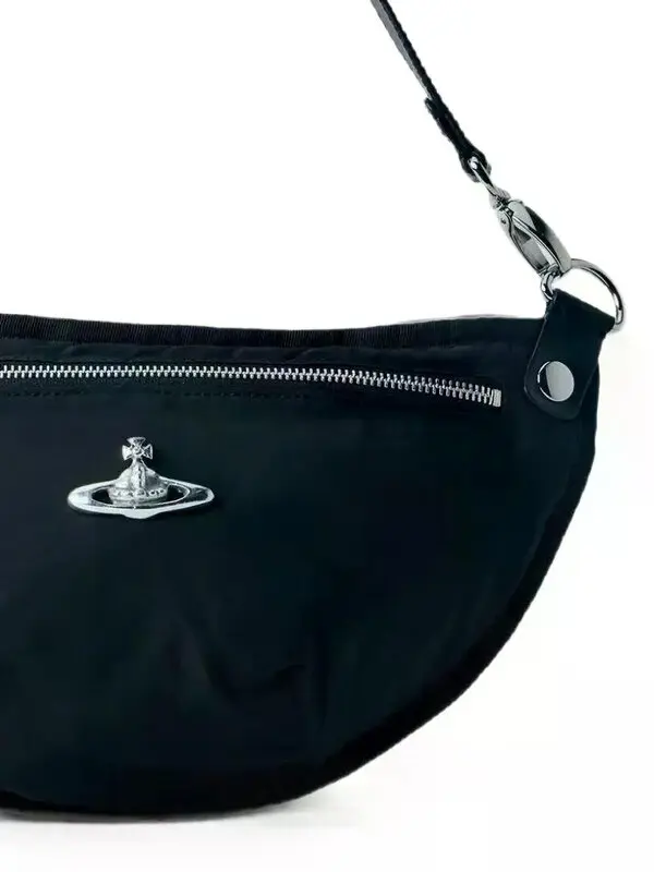 VIVIENNE WESTWOOD Orb Plaque Shoulder Bag - Black