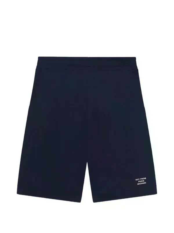 Drole De Monsieur Elastic-waistband Shorts - Blue