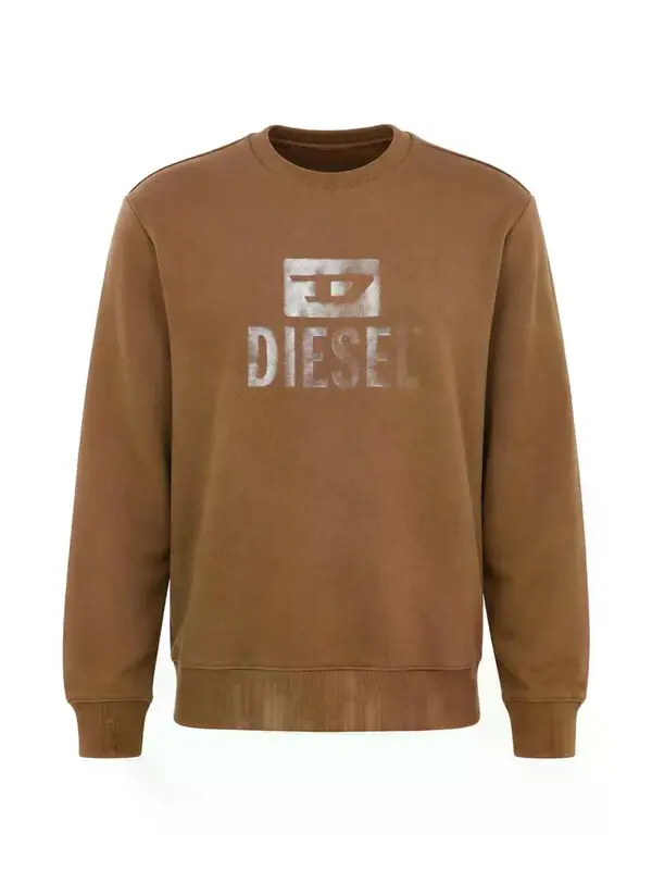 DIESEL® Logo-print Sweatshirt - Brown