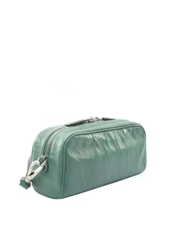 Prada 2026 Nappa Antique Multi Pocket Crossbody Bag - Green