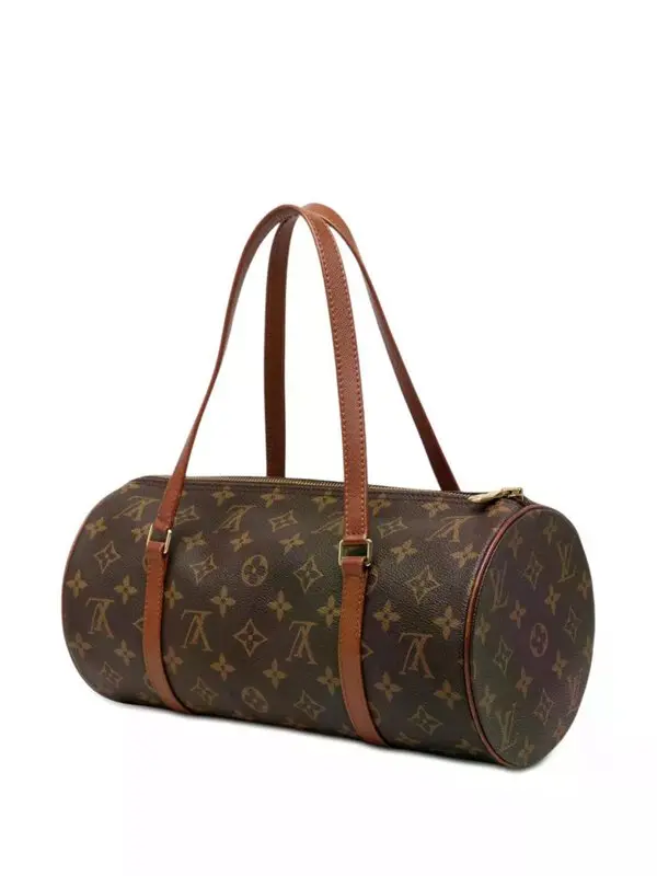 LOUIS VUITTON 2000 Monogram Papillon 30 Handbag - Brown