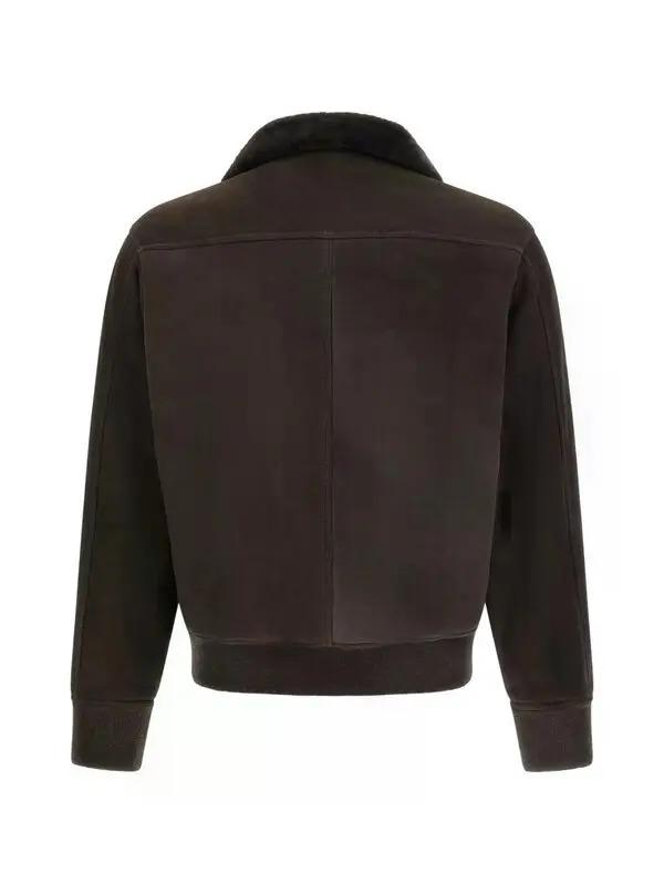 GIORGIO BRATO Shearling-collar Suede Jacket