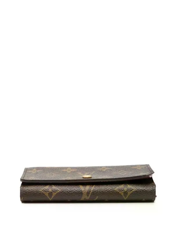LOUIS VUITTON 2002 Monogram Porte Monnaie Tresor Wallet Small Wallets - Brown