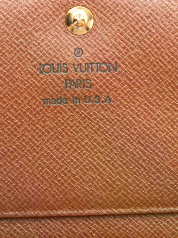 LOUIS VUITTON 2002 Monogram Porte Monnaie Tresor Wallet Small Wallets