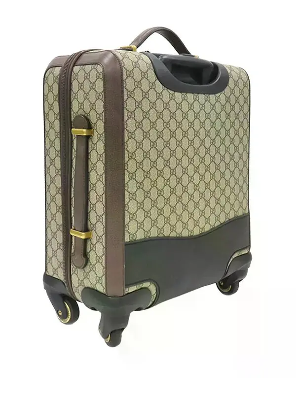 Gucci Gg Supreme Canvas Savoy Trolley Travel Bag