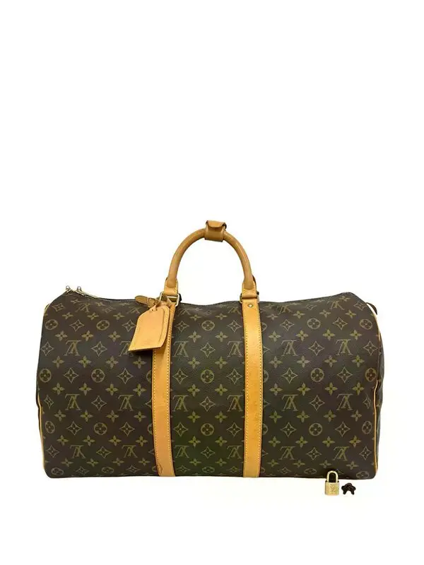 LOUIS VUITTON 1997 Monogram Keepall 50 Travel Bag - Brown