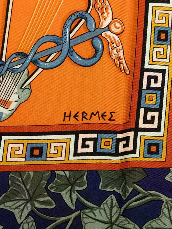Hermès 1990-2010 Musique Des Dieux Silk Scarf 90 Scarves - Green