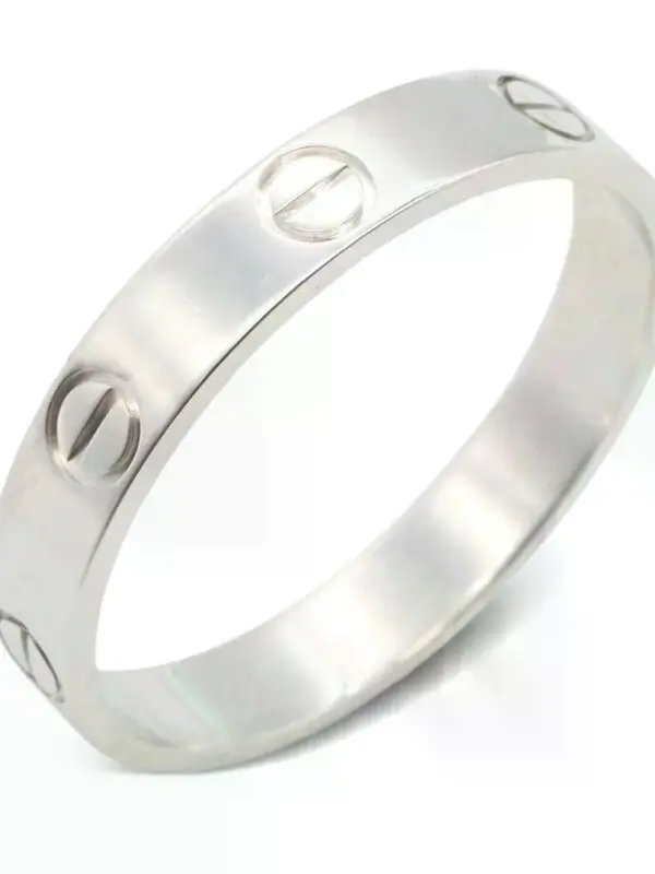 Cartier 18k White Gold Love Ring - Silver