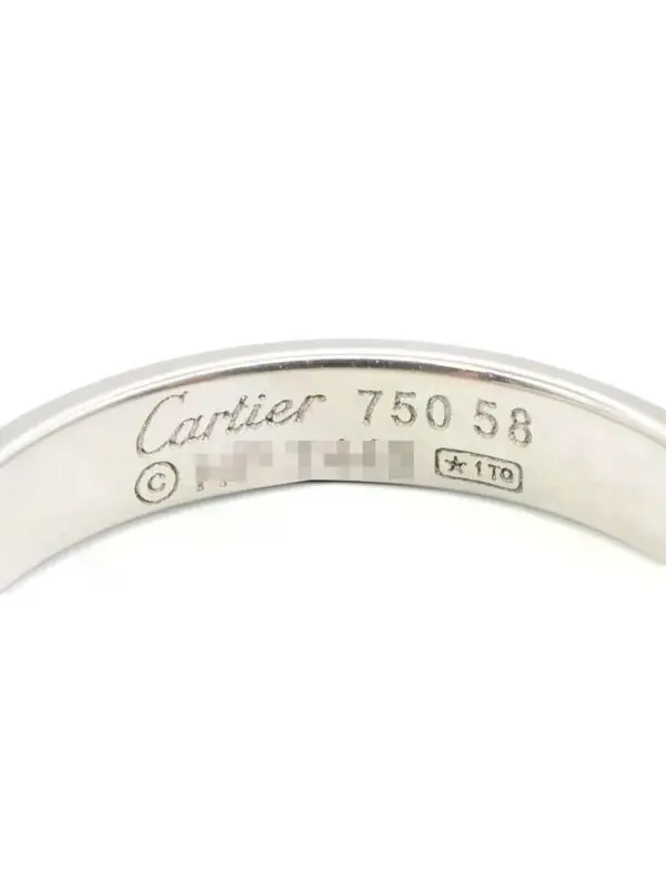 Cartier 18k White Gold Love Ring - Silver