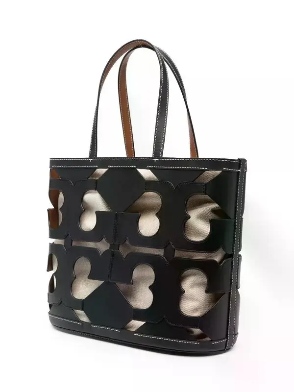 Tory Burch Cutout Logo Leather Tote Bag