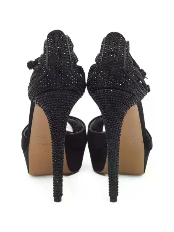 LE SILLA Crystal-embellished Ankle-strap Sandals