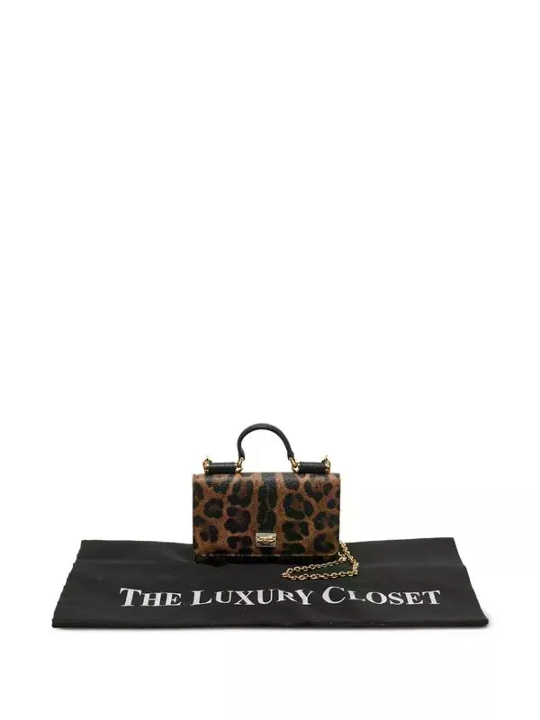 Dolce & Gabbana Miss Sicily Leopard-print Tote Bag