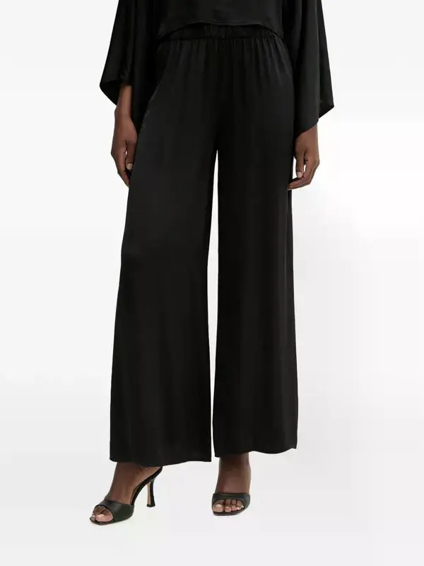 HAVEONE Elasticated-waistband Wide-leg Trousers