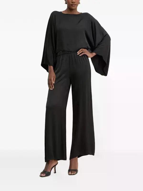 HAVEONE Elasticated-waistband Wide-leg Trousers