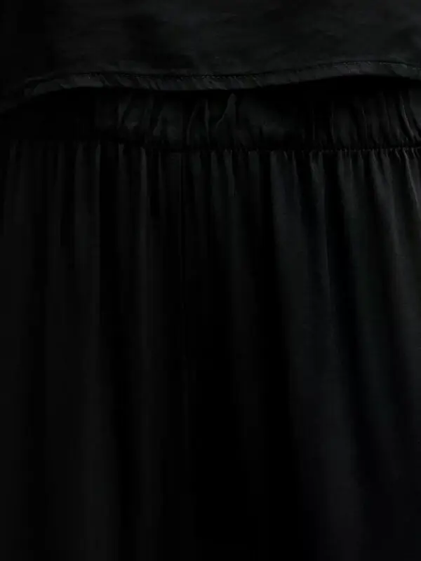 HAVEONE Elasticated-waistband Wide-leg Trousers