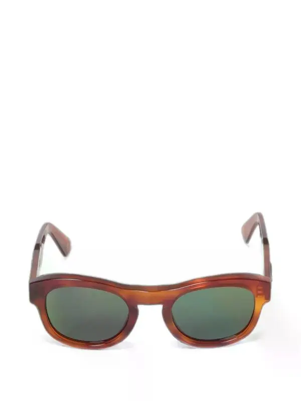 Borsalino Ingrid Round-frame Sunglasses - Brown