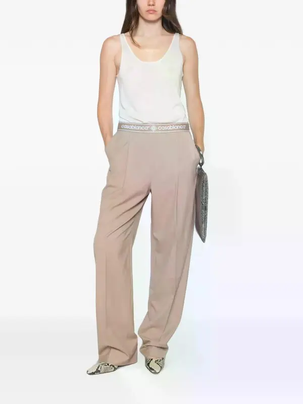 Casablanca Logo-waistband Trousers