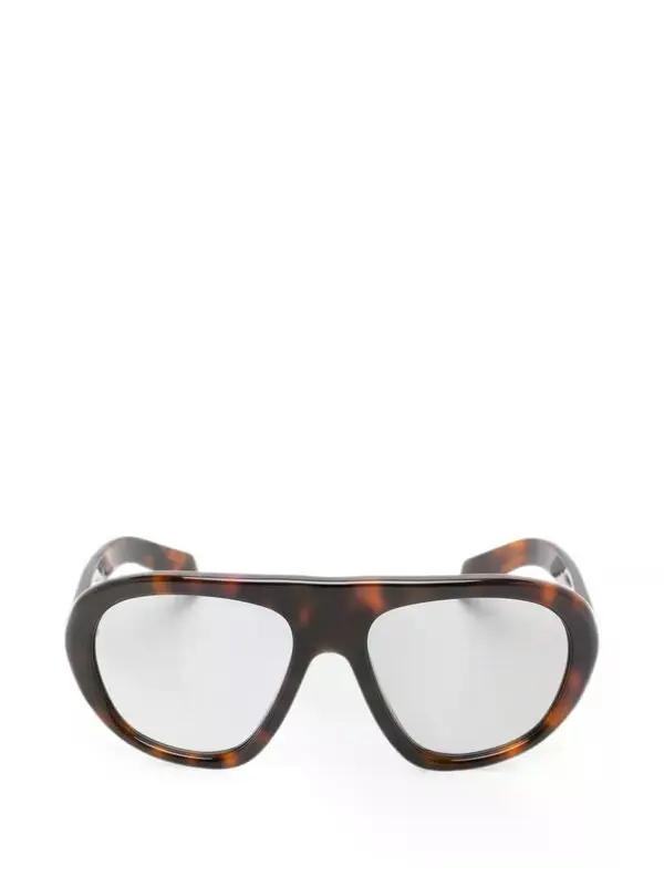 Prada Tortoiseshell-effect Sunglasses - Brown