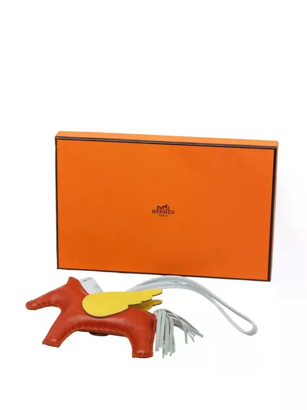 Hermès 2022 Milo Lambskin And Swift Grigri Rodeo Pegase Bag Charm Pm Key Chain
