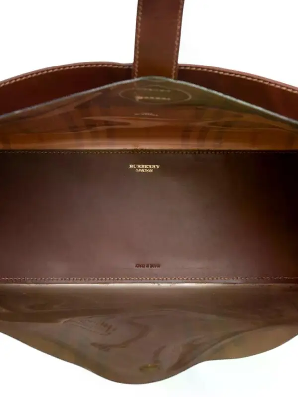 Burberry 2000-2017 Haymarket Check Pvc Shoulder Bag