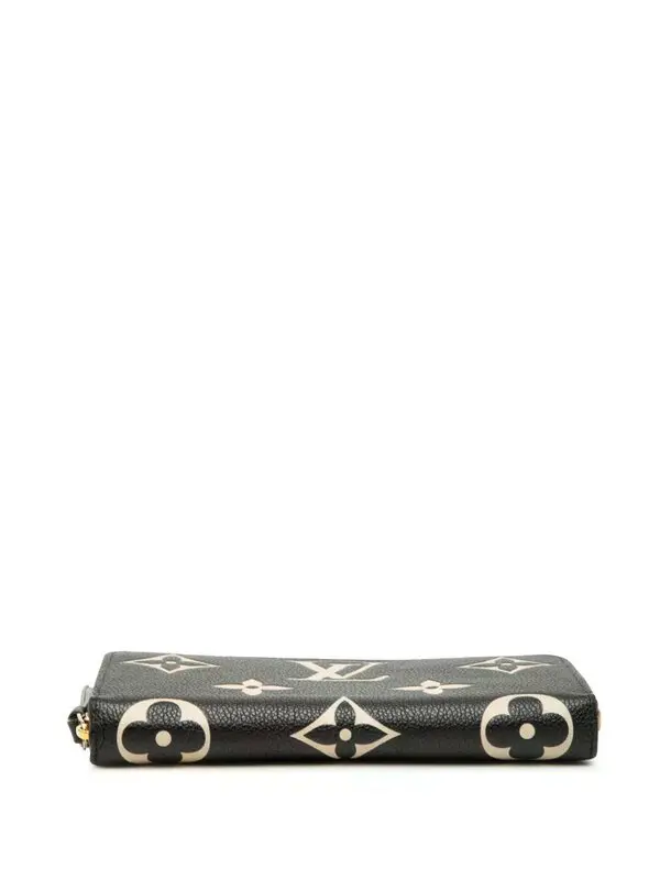 LOUIS VUITTON 2010-2026 Bicolor Monogram Empreinte Giant Zippy Wallet Long Wallets